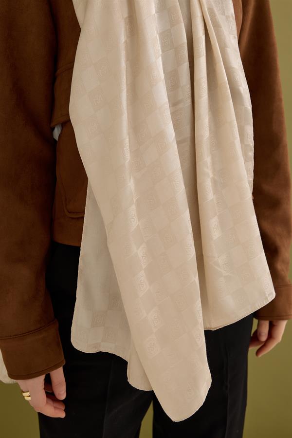 Dama Monogram Şal Taş