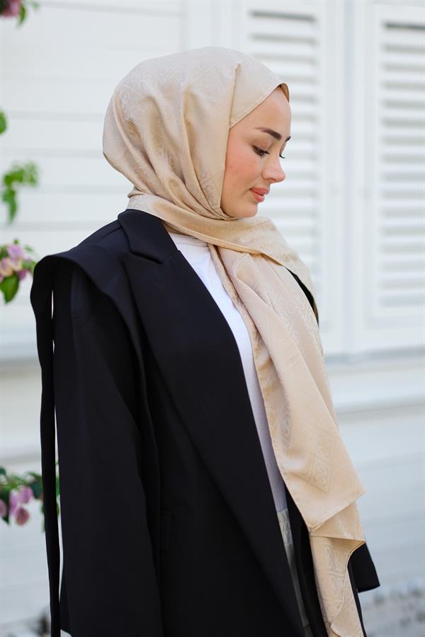 Monogram Jakar Şal Bej