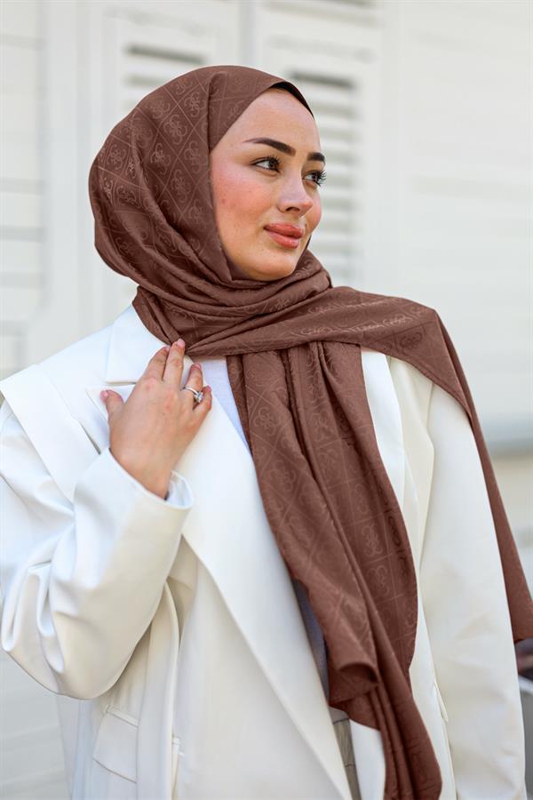 Monogram Jakar Şal Kiremit