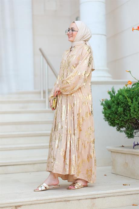 Varak Desen Elbise Vizon