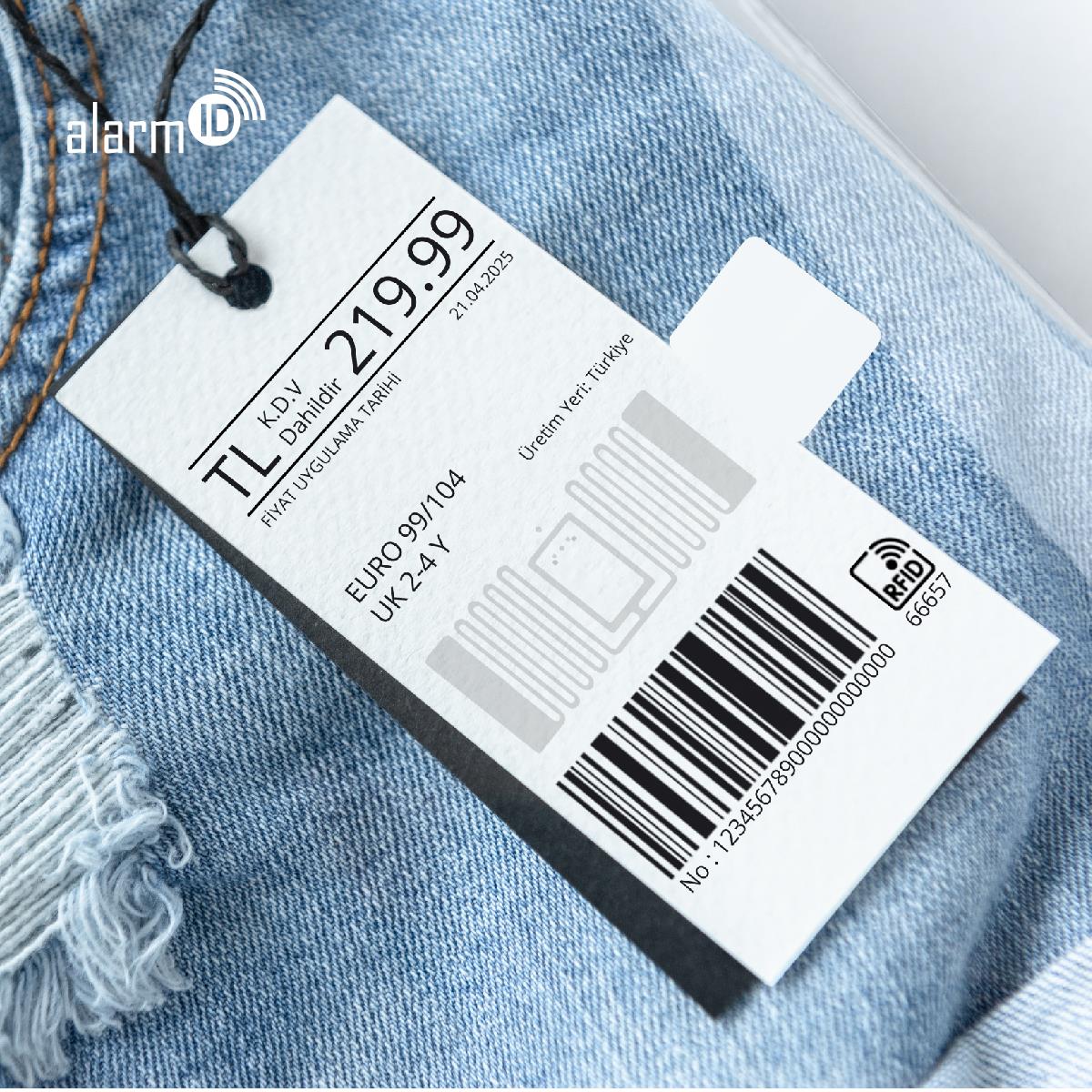 TS33099-P RFID UHF Kağıt Etiket Perforeli