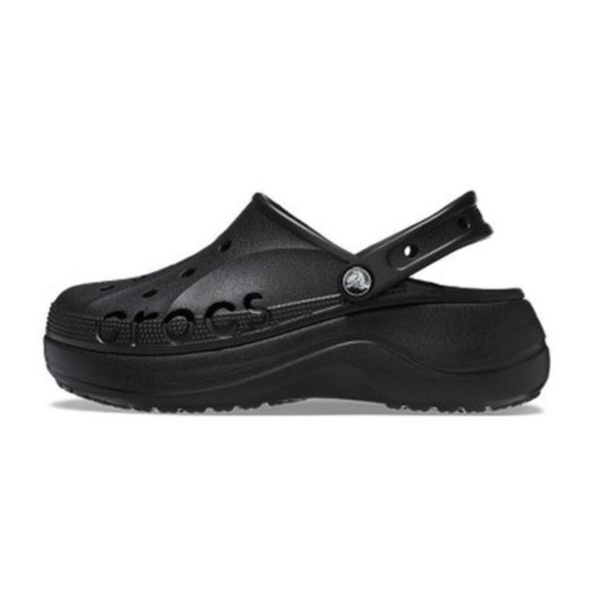 Crocs Baya Clog Platform Taban Terlik Sandalet Siyah 208186-001