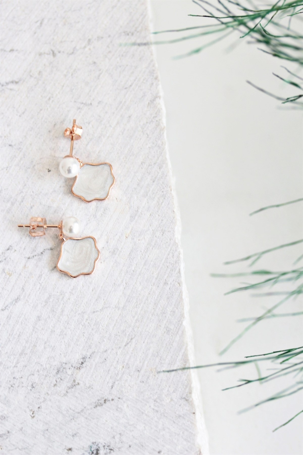 İstiridye İnci Küpe