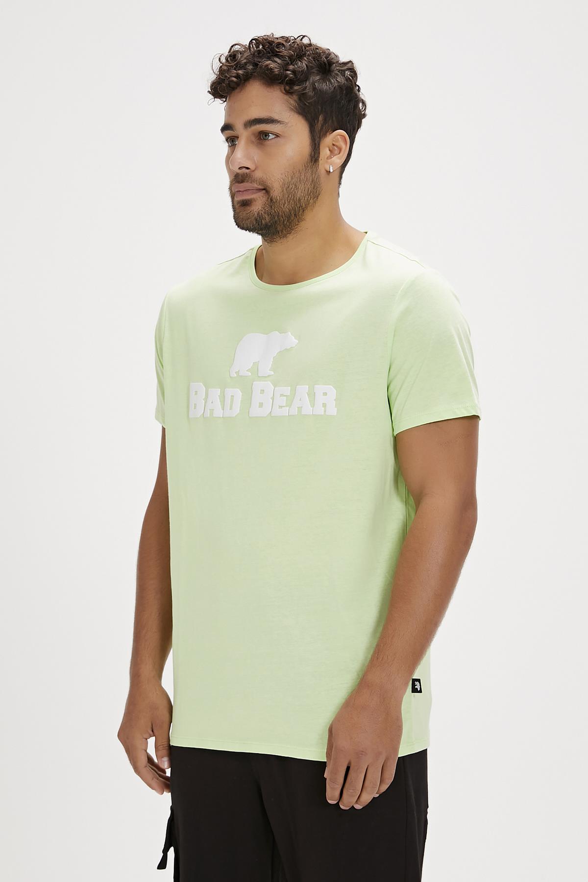 Bad Bear Tee Yeşil Logo Baskılı Erkek Tişört | BAD BEAR