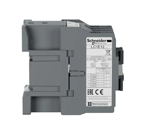 Schneider 5,5kW 12A Kontaktör 1NA 220V LC1E1210M5