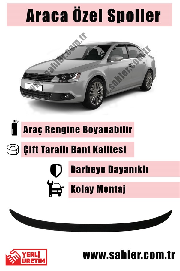 VW JETTA 2010-2017 Piano Black Spoiler