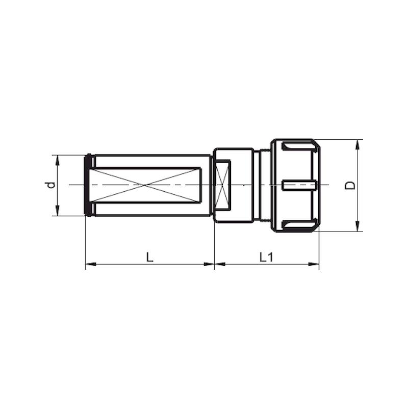 Temak Silindirik Şaftlı C Pens Başlığı Din6499