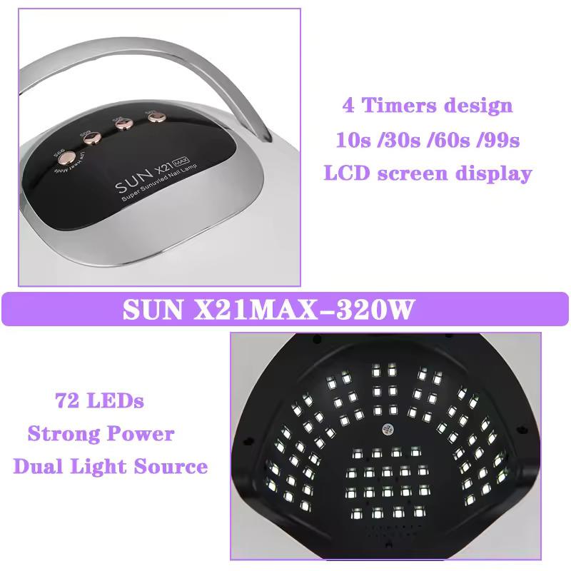 SUN X21 Max UV Led Kurutucu (320 Watt-72 Led)