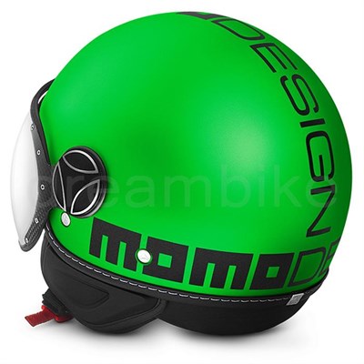 Momo Design Fgtr Fluo Mat Yeşil, Siyah Logo, Large Kask
