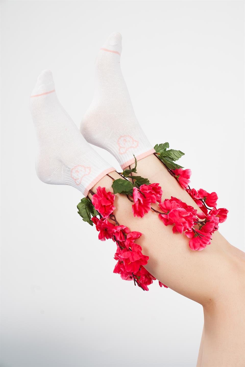 Ayıcık Baskılı Basic Çorap - Ambar Giyim