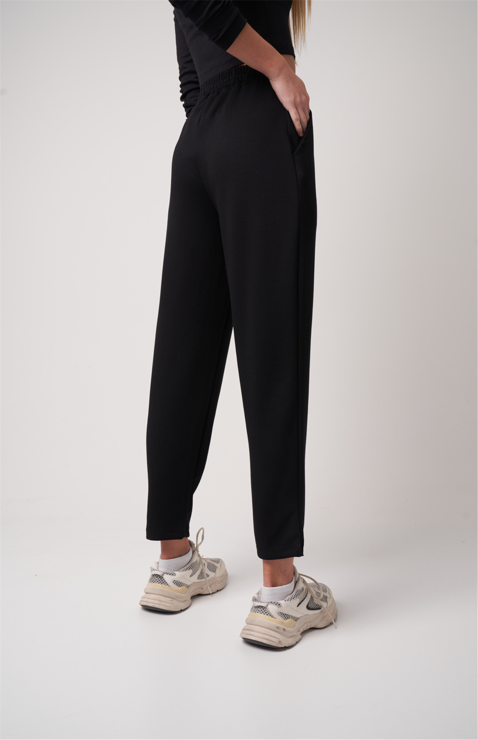 Basic Pantolon Siyah - Ambar