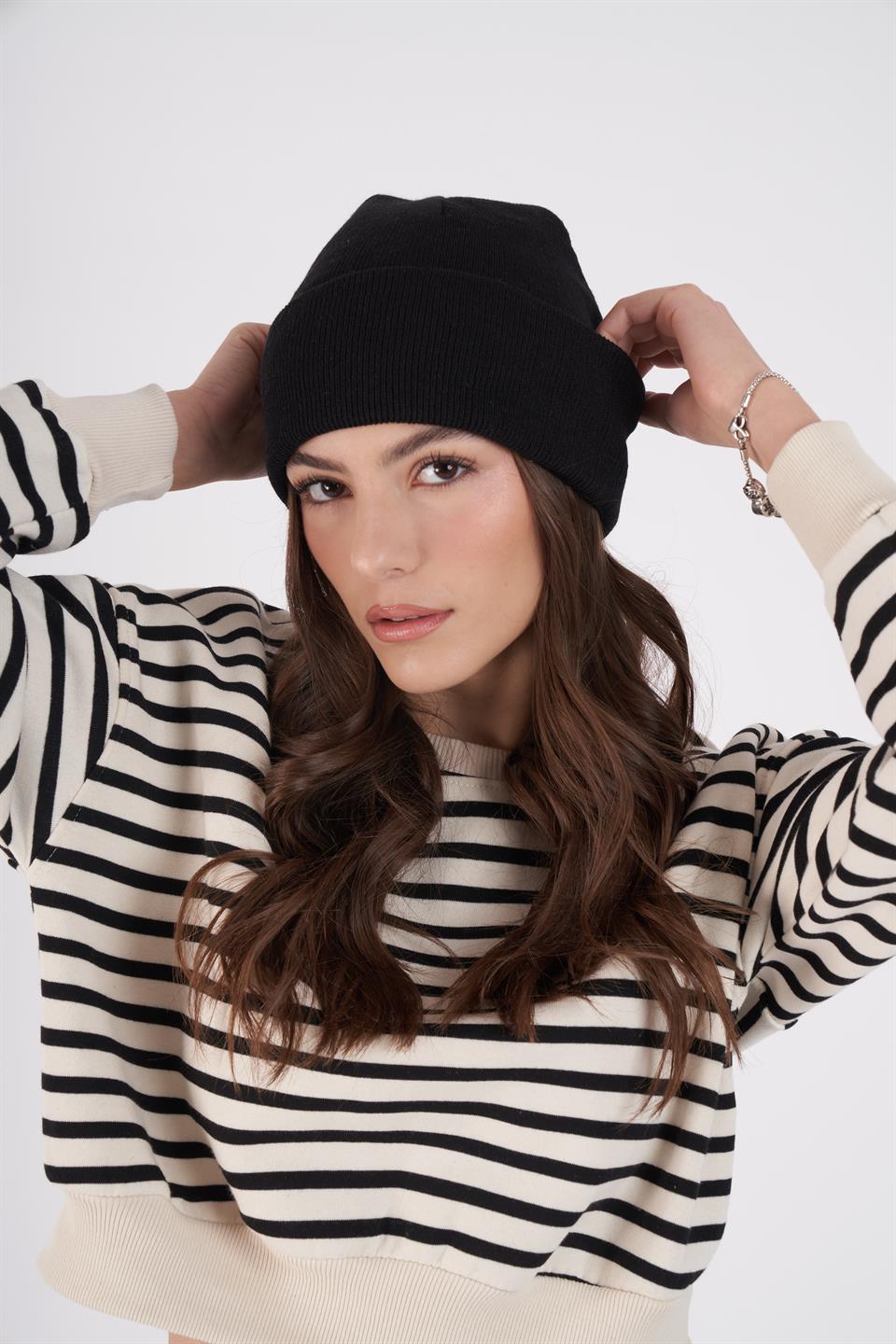 Düz Unisex Basic Bere - Ambar Giyim