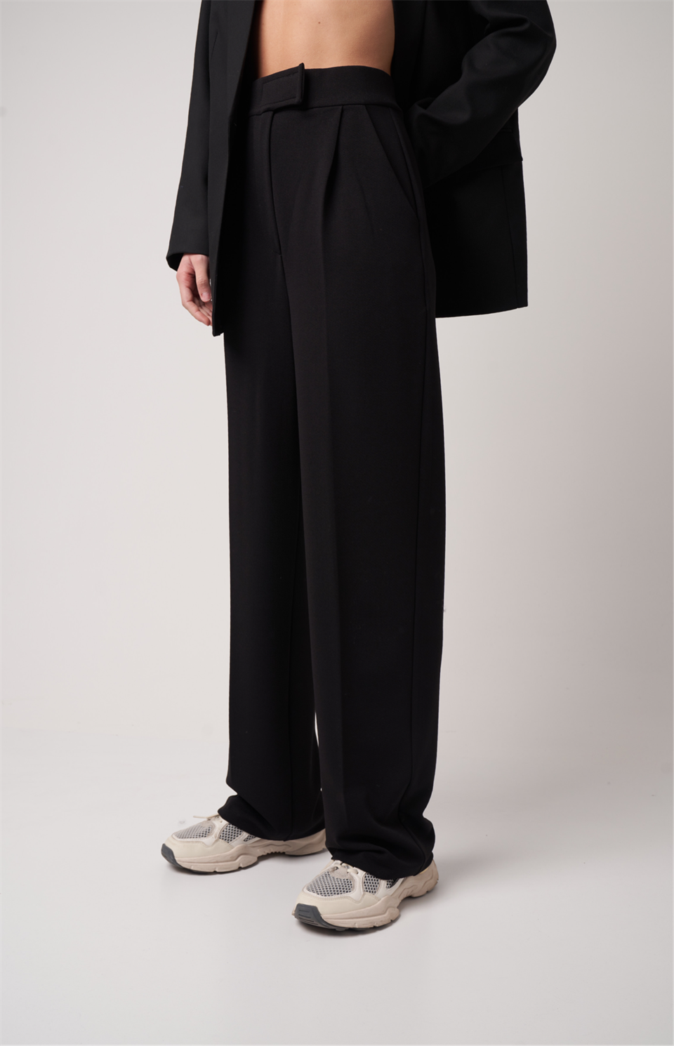 Palazzo Pantolon Siyah - Ambar