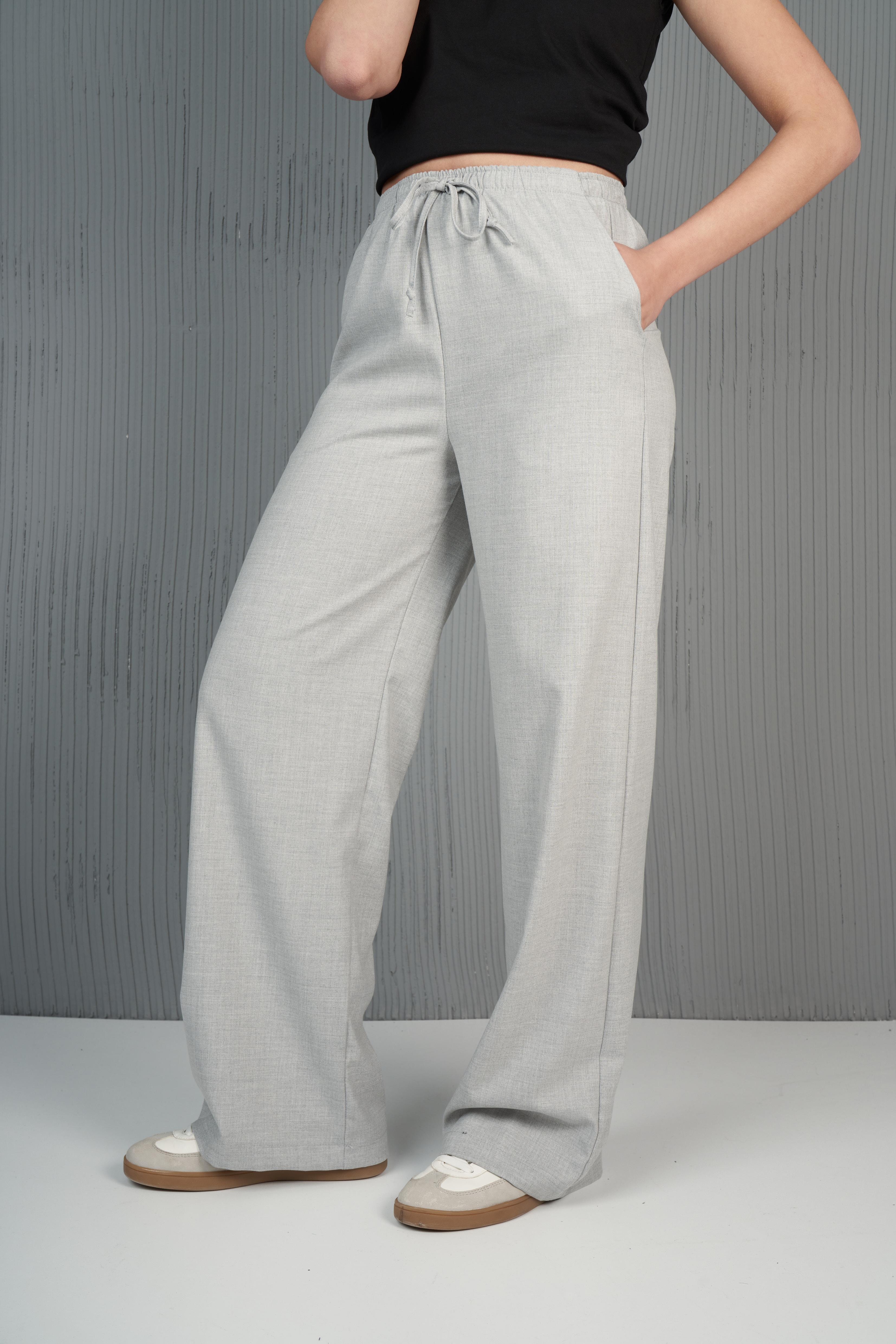 Bol Paça Pantolon Gri - Ambar