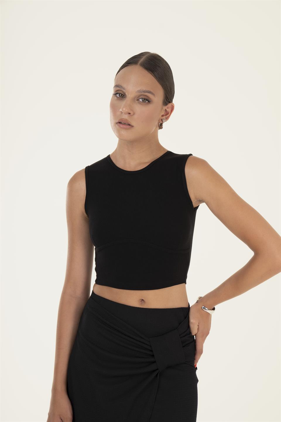 Biye Detaylı Bluz - Ambar