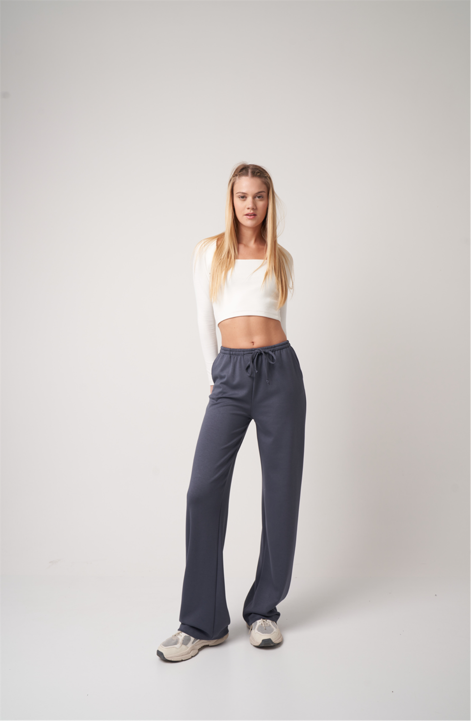 Bol Paça Pantolon Antrasit - Ambar