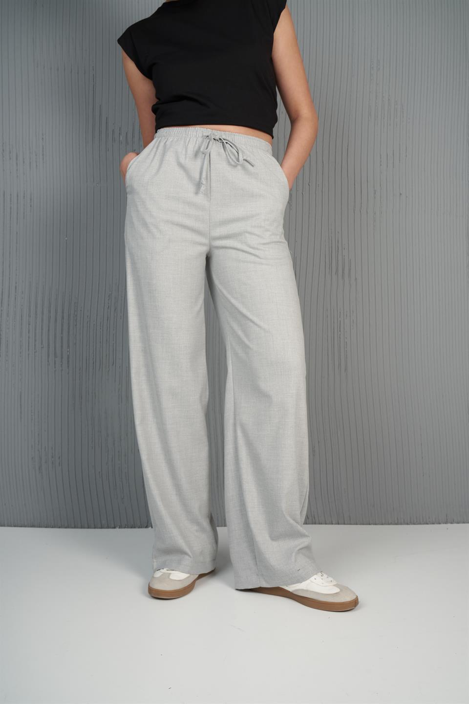 Bol Paça Pantolon Gri - Ambar