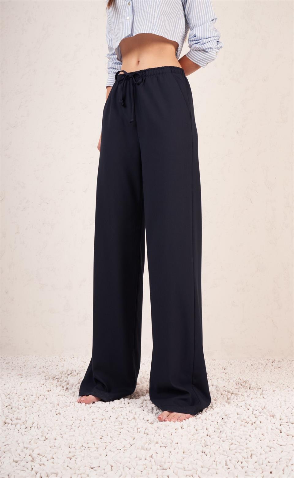 Bol Paça Pantolon Lacivert - Ambar