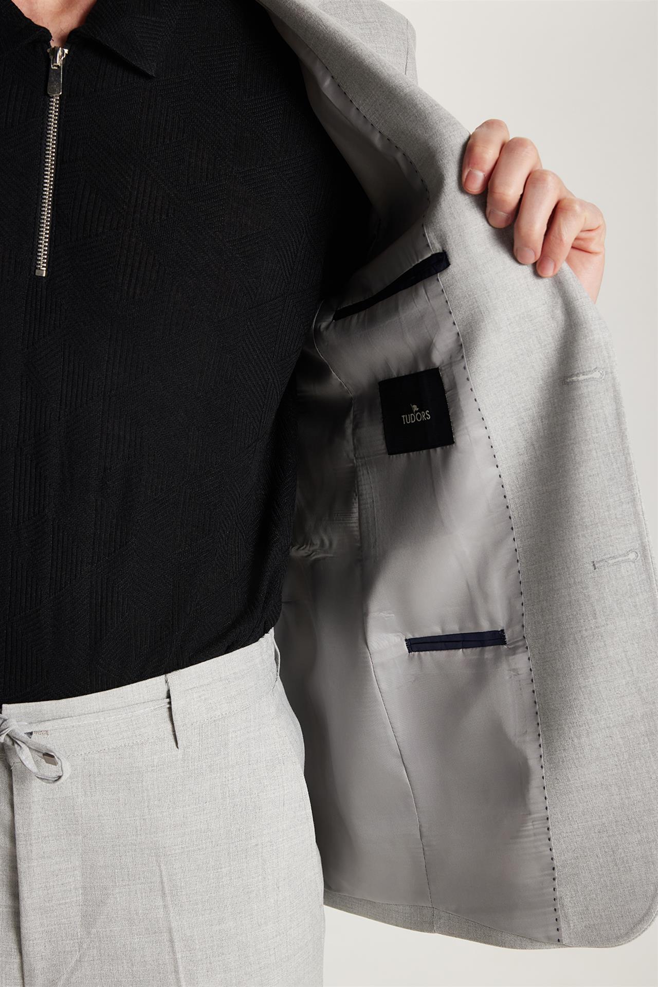 Erkek Regular Fit Likralı Kumaş Takım Elbise - TUDORS