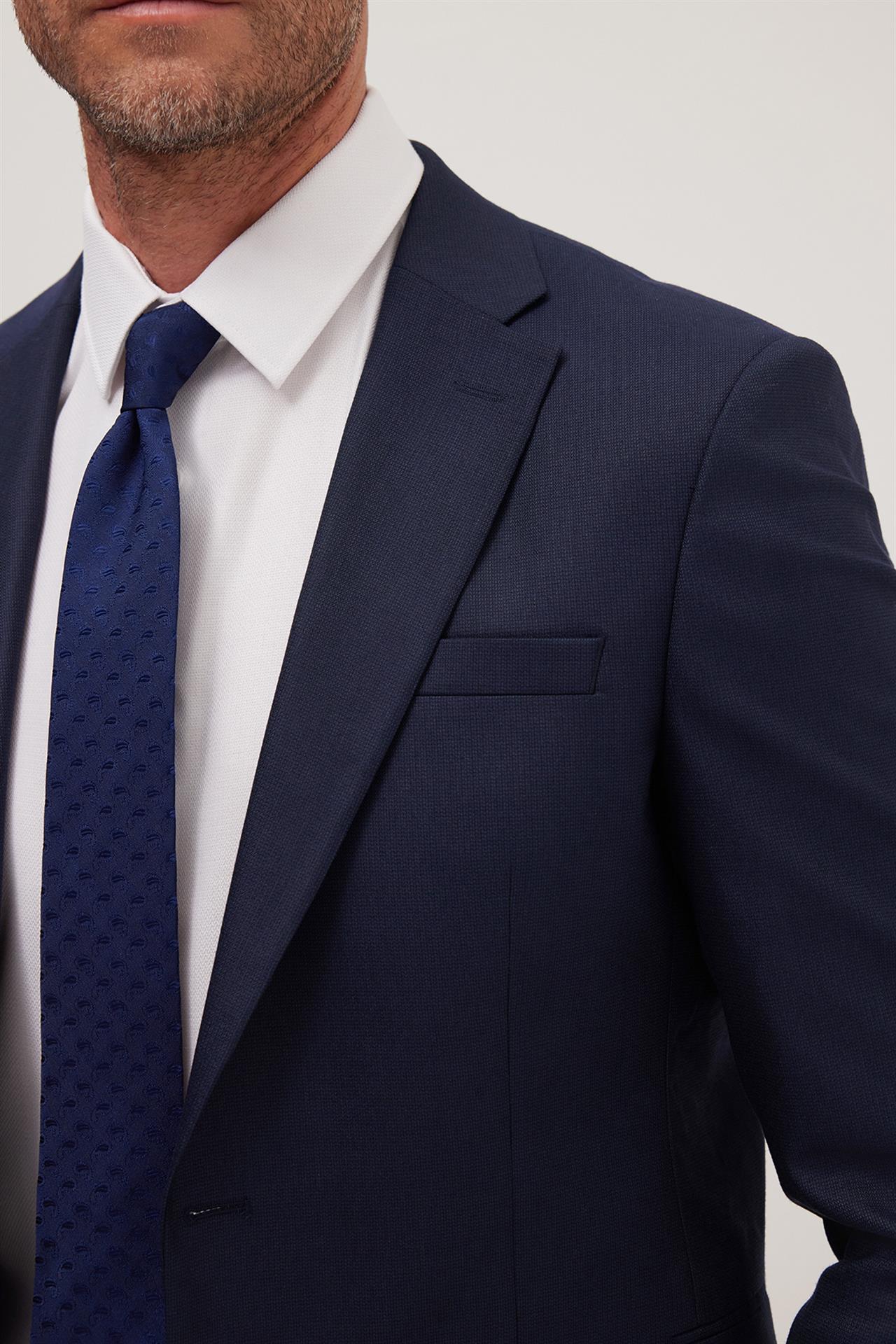 Erkek Slim Fit Mono Yaka Takım Elbise - TUDORS