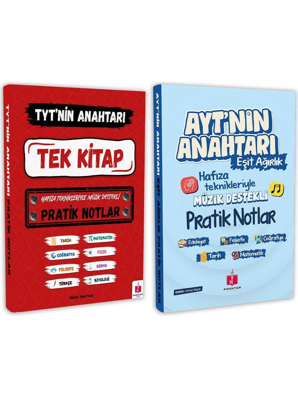 2026 TYT'nin Anahtarı Tek Kitap Pratik Notlar + AYT'nin Eşit Ağırlık Pratik Notlar Süper İkili Seti
