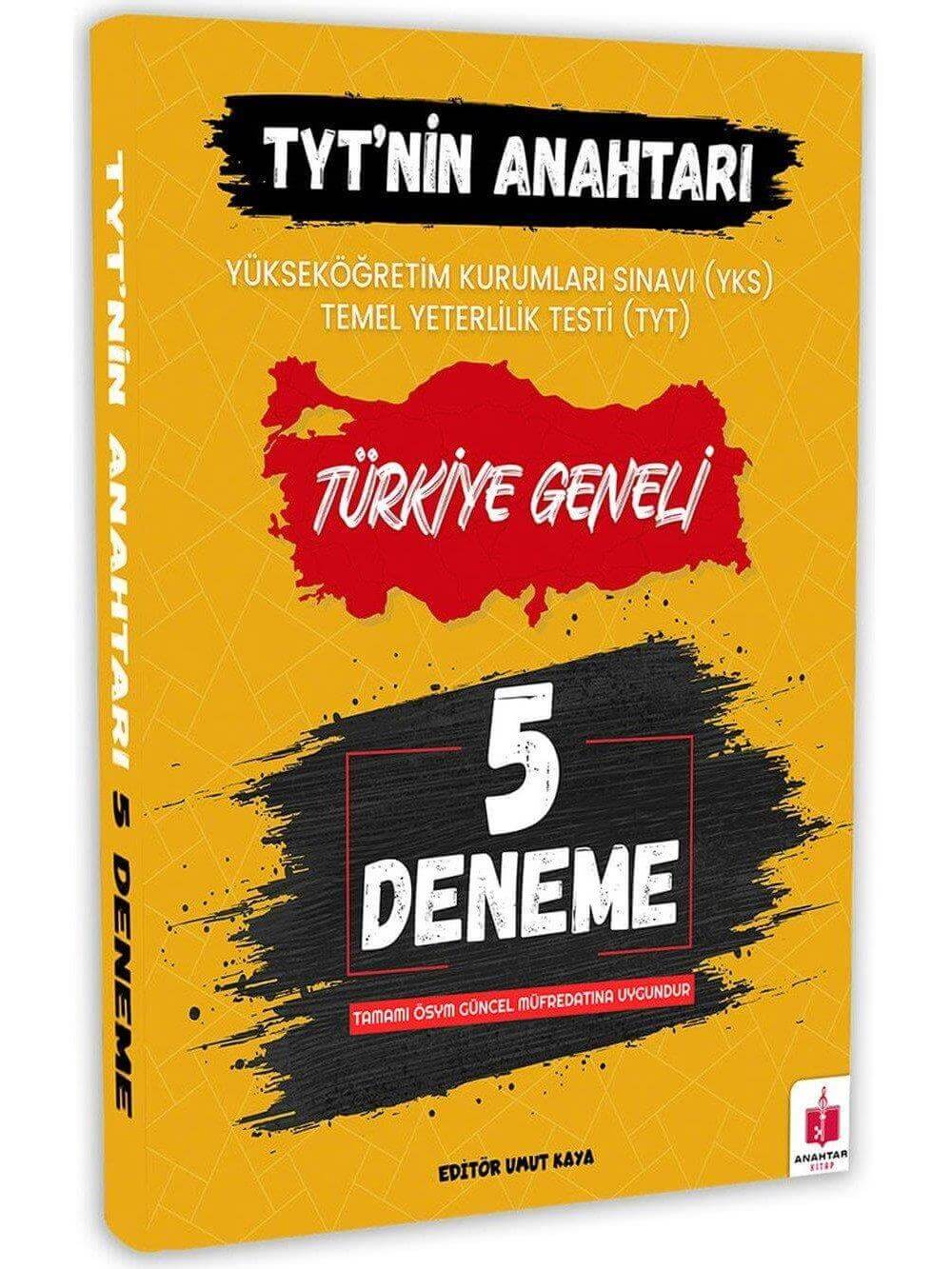 2026 TYT'nin Anahtarı Türkiye Geneli 5'li Deneme Paketi