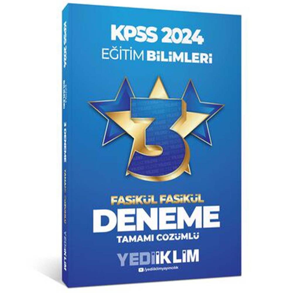 Yediiklim Yayınları 2024 KPSS Eğitim Bilimleri Tamamı Çözümlü 3 Yıldız ... Yediiklim Yayınları 2024 KPSS Eğitim Bilimleri Tamamı Çözümlü 3 Yıldız ...