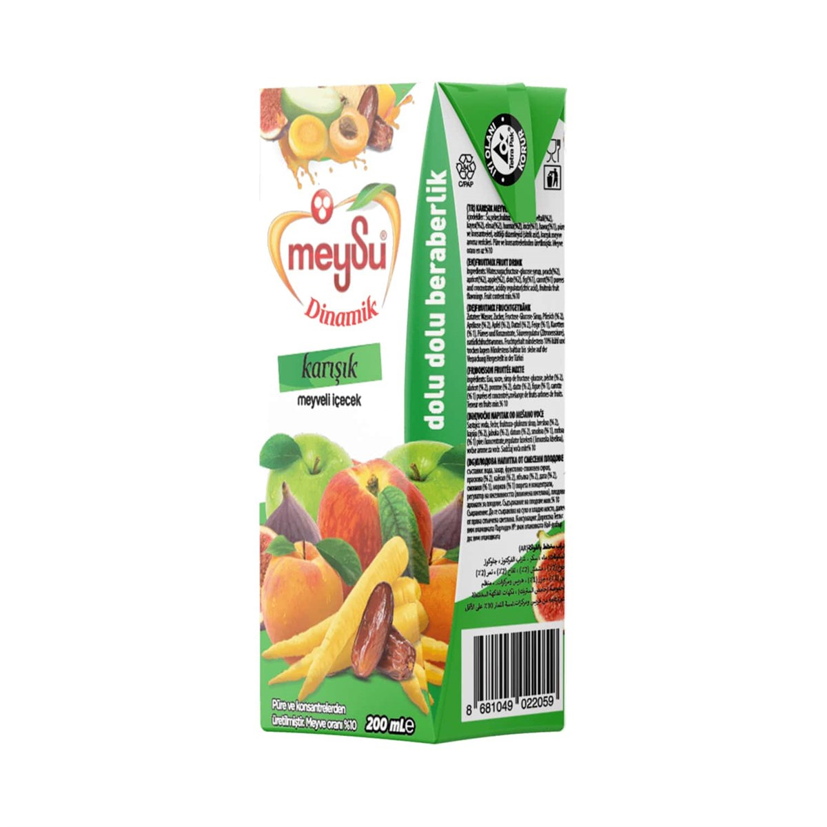 Meysu Dinamik Karışık Meyve Suyu 200 Ml X 6