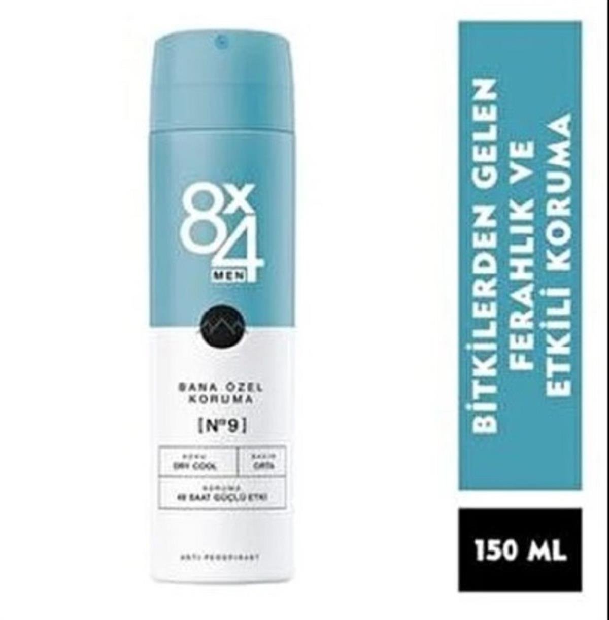 8x4 Dry Cool Sprey Deodorant No: 9 150 ml DepoEczanem.com | Dermokozmetik Cilt & Vücut Bakımı ...