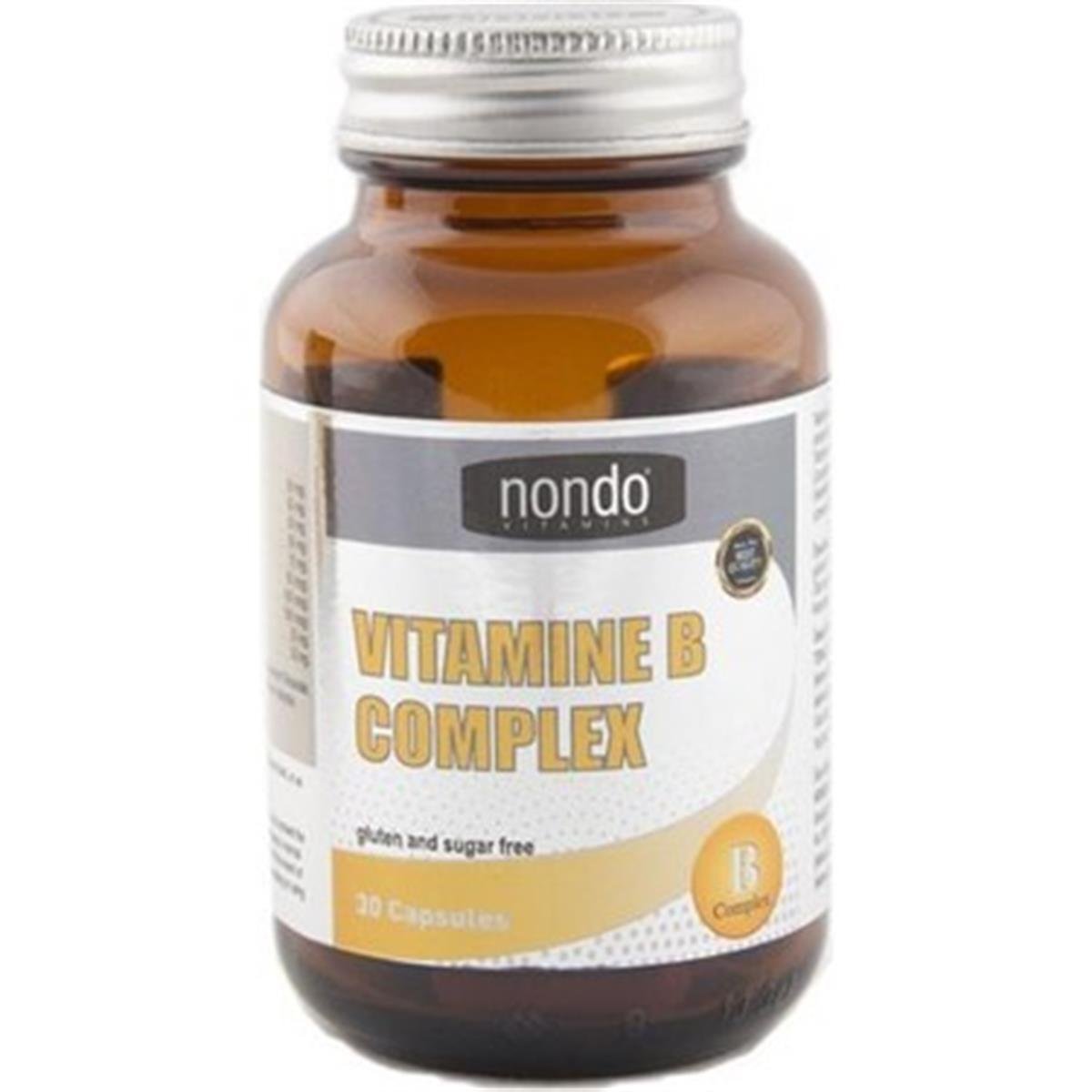 Nondo Vitamine B Complex 30 Kapsül depoeczanem.com'da