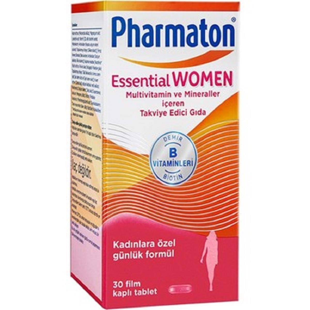 Pharmaton Essential Women 30 Tablet DepoEczanem.com | Dermokozmetik ...