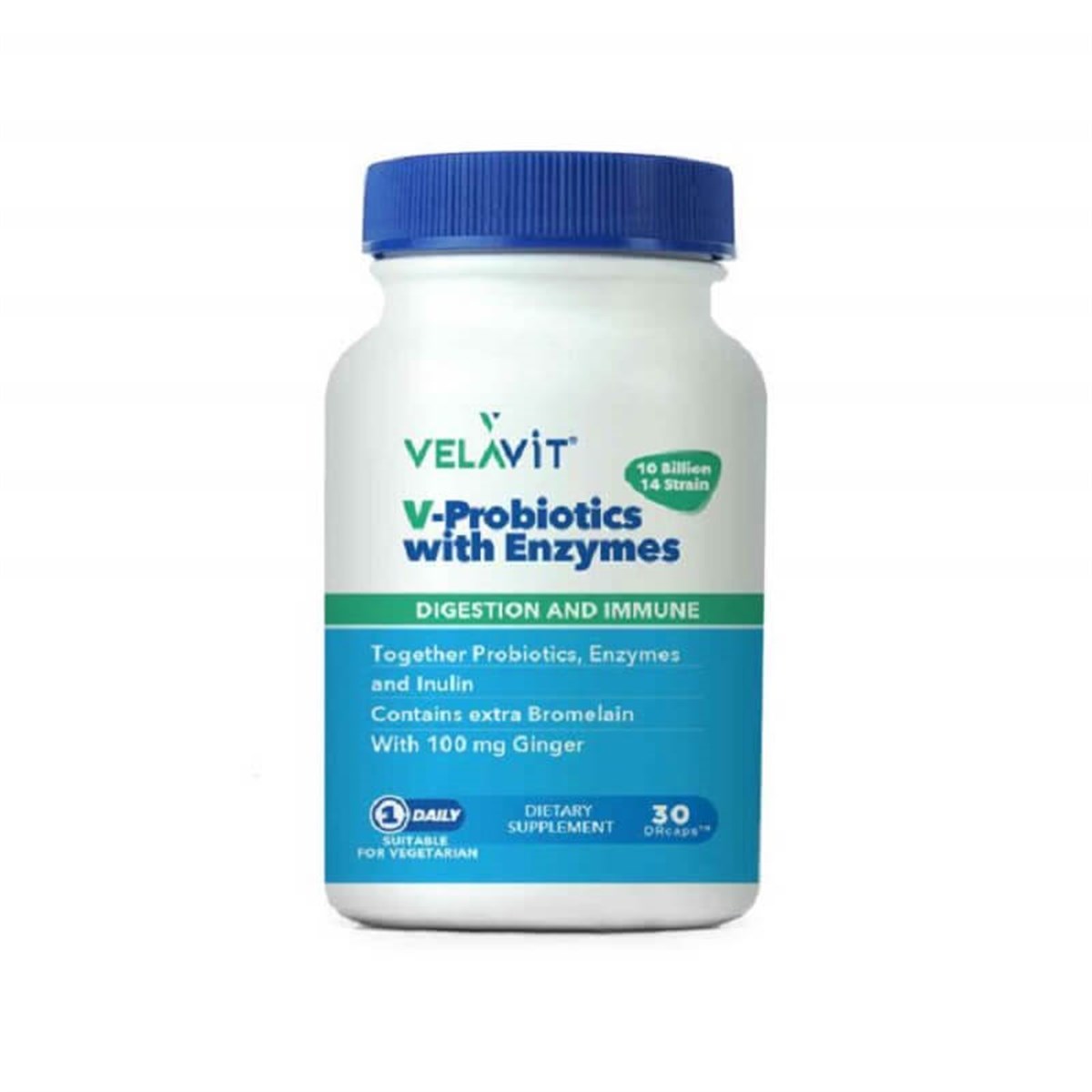 Velavit V-Probiotics With Enzymes 30 Tablet DepoEczanem.com ...