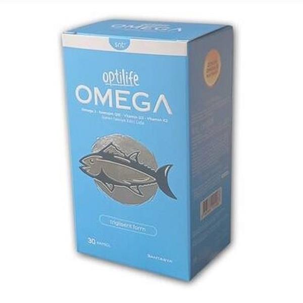 Optilife Omega3 + Koenzım Q10 + Vitamin D3+ Vitamin K2 30 Kapsül