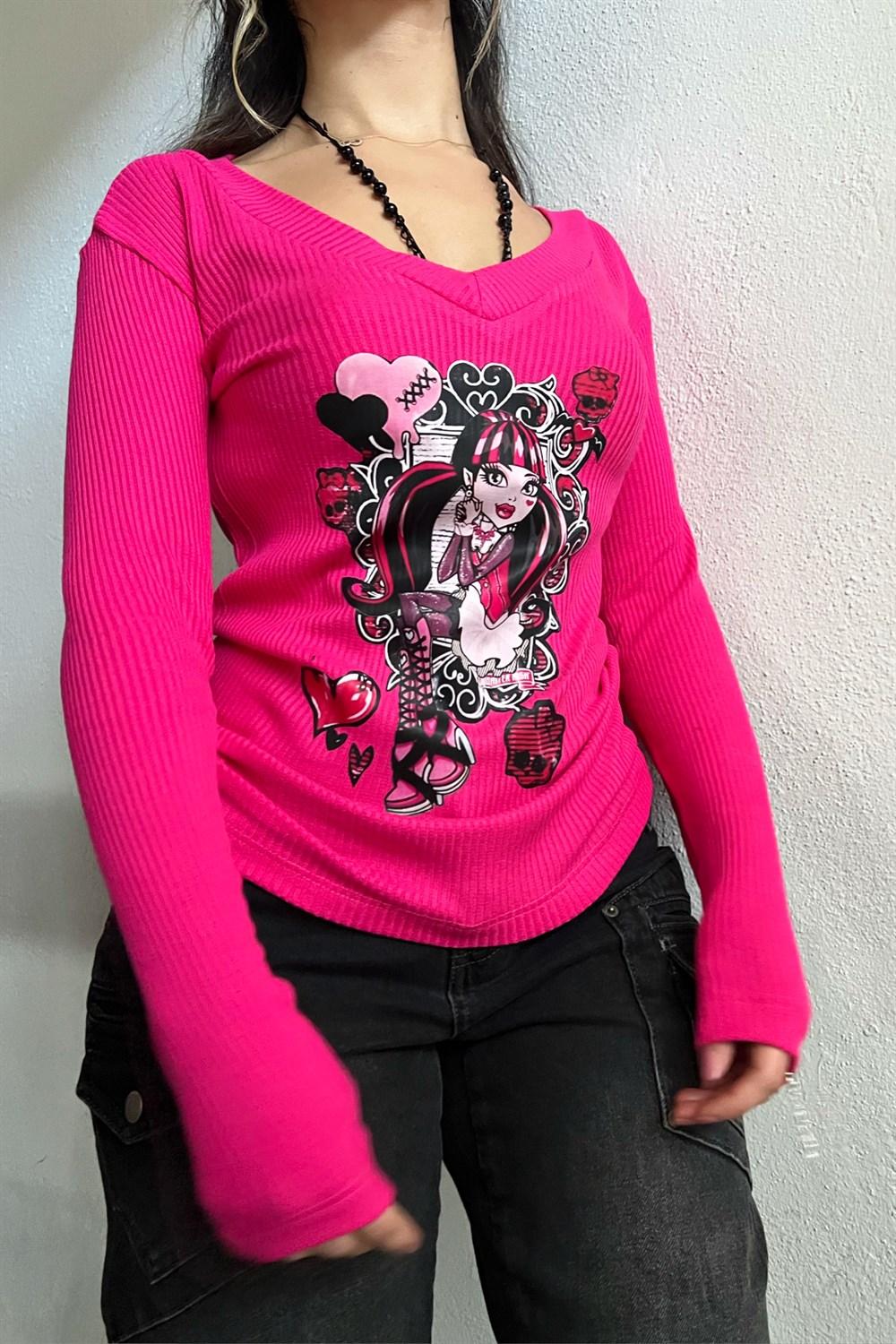 Pink Monster High Bluz Ürününü Hemen İncele