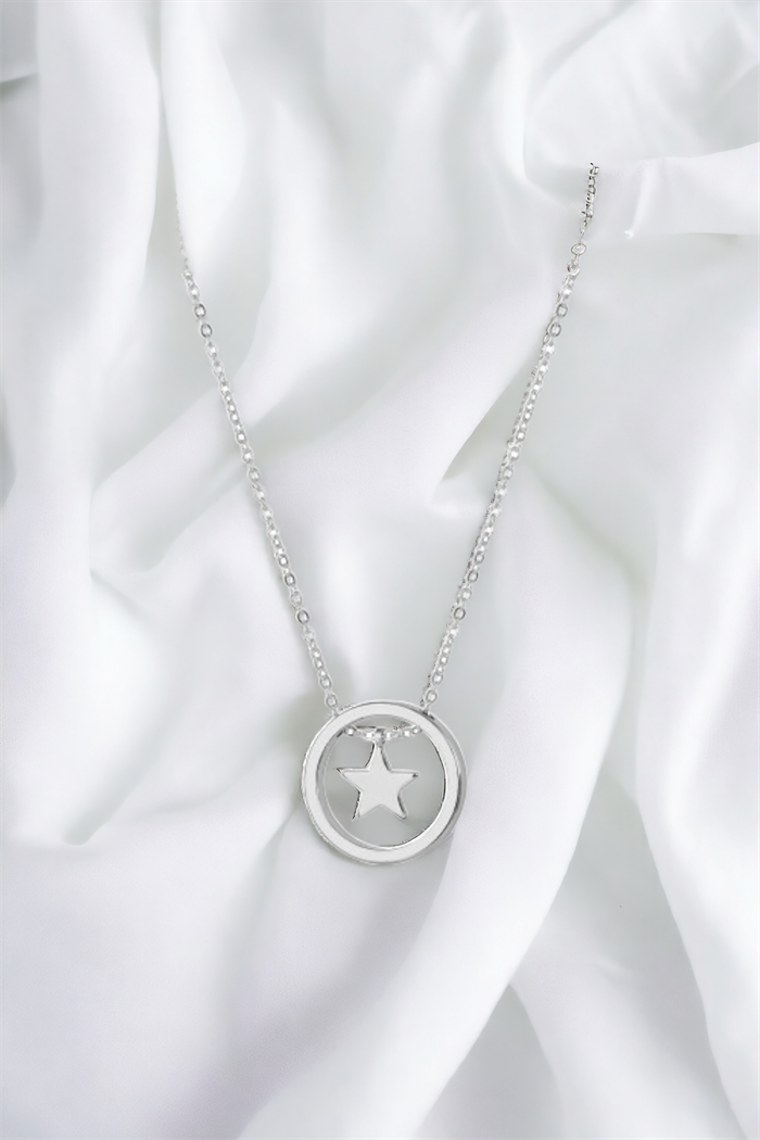 Minimal Round Star Kolye Ürününü Hemen İncele