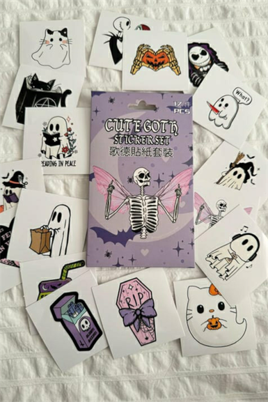 Cute Goth Sticker Set Ürününü Hemen İncele