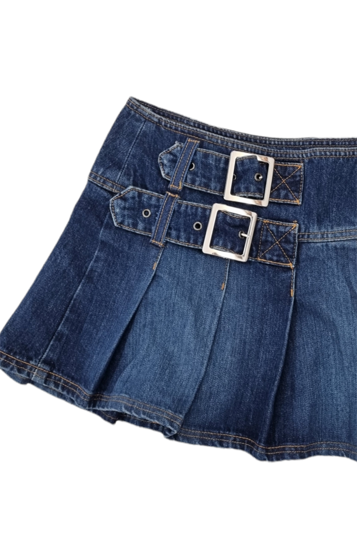 Toka Detay Mini Kot Etek