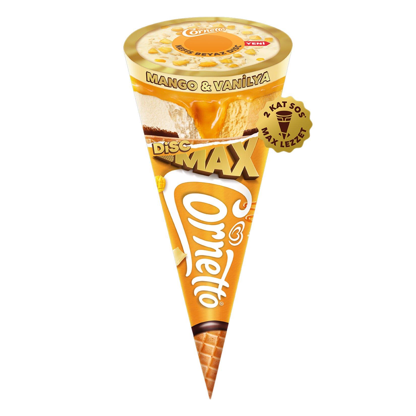Algida Cornetto Disk Max Mango Vanilya 130 Ml