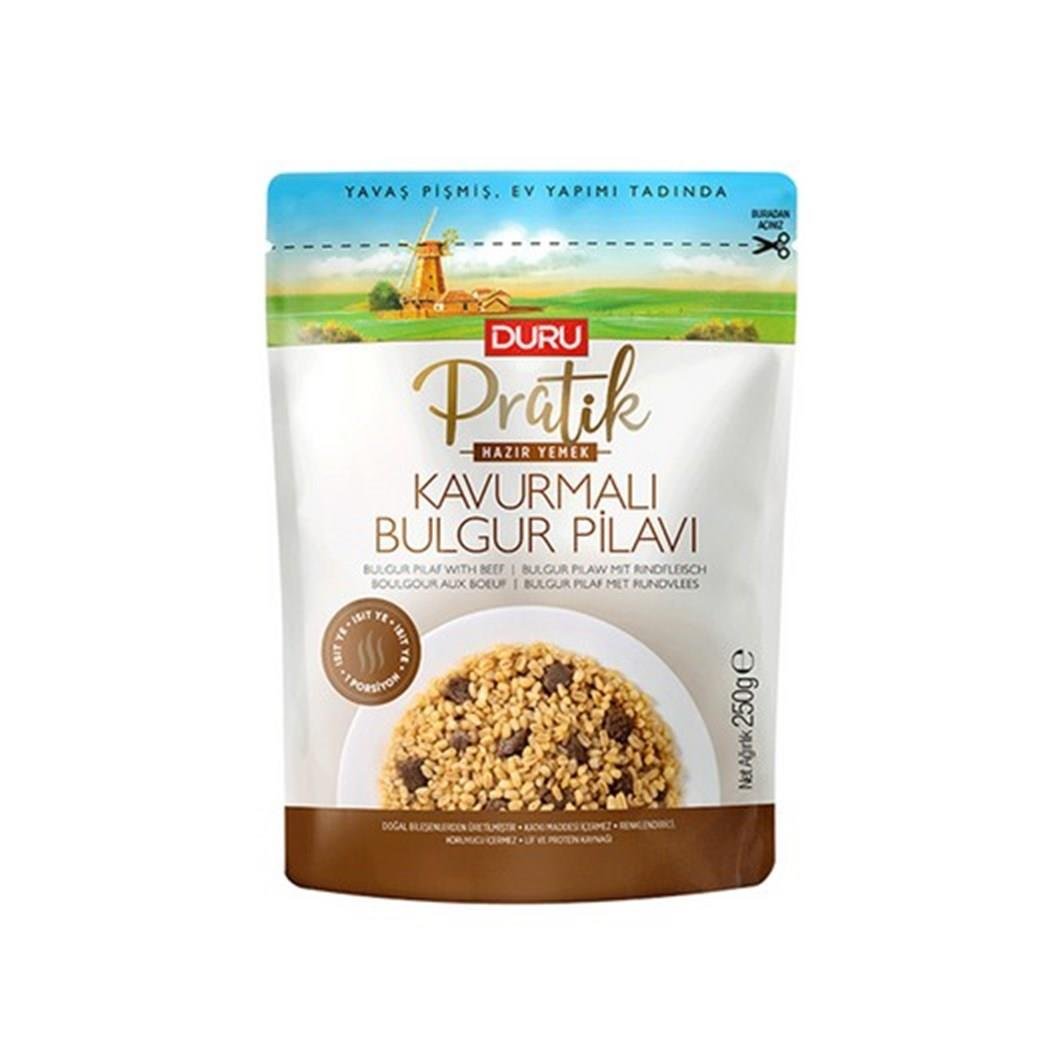 Duru Pratik Hazır Yemek Kavurmalı Bulgur Pilavı 250 gr Duru Pratik Hazır Yemek Kavurmalı Bulgur Pilavı 250 gr