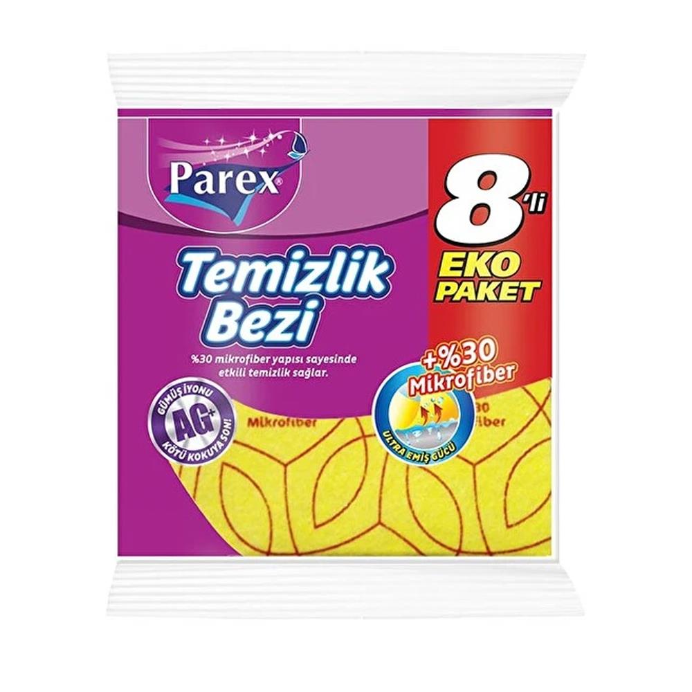 Parex Temizlik Bezi 8 li %30 Mikrofiber Eko Pk