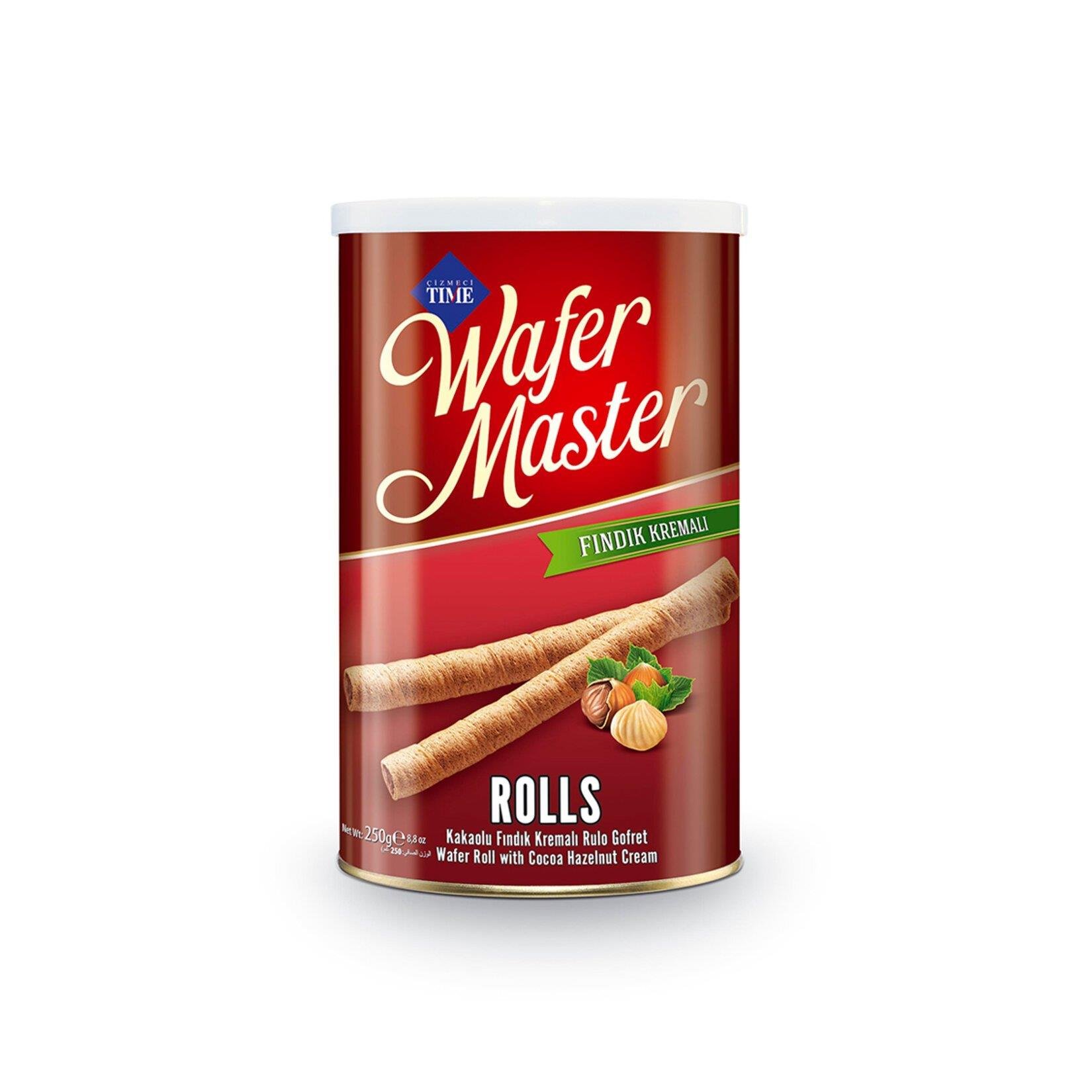 Wafer Master Rulo Gofret 250 Gr Fındık Kremalı