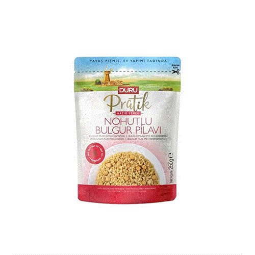 Duru Pratik Hazır Yemek Nohutlu Bulgur Pilavı 250 gr Duru Pratik Hazır Yemek Nohutlu Bulgur Pilavı 250 gr