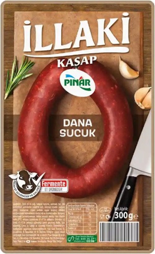 Pınar Dana Kasap Sucuk İllaki 300 Gr