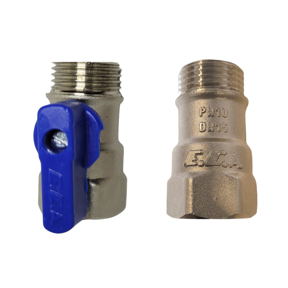 Eca 1/2" Mini Küresel Vana - Mavi