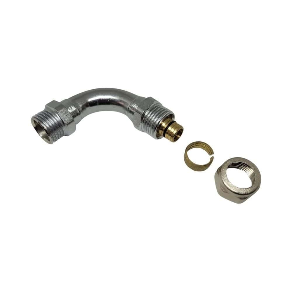 Kas Pex Krom Dirsek 1/2x16mm Dirsekli Bağlantı Borusu