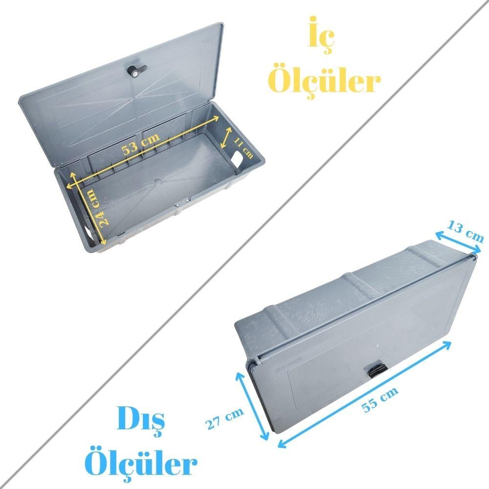 Su Sayacı Panosu - Tekli Plastik Su Saati Kutusu