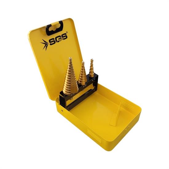 SGS Hss Kademeli Matkap Ucu Seti [4-12]-[4-20]-[4-32] mm-SGS2840