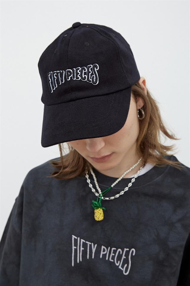 Fifty Pieces Siyah Cap Şapka - Fifty Pieces