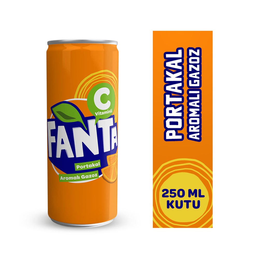Asya Pazarı Sanal Market FANTA KUTU PORTAKAL 250ML