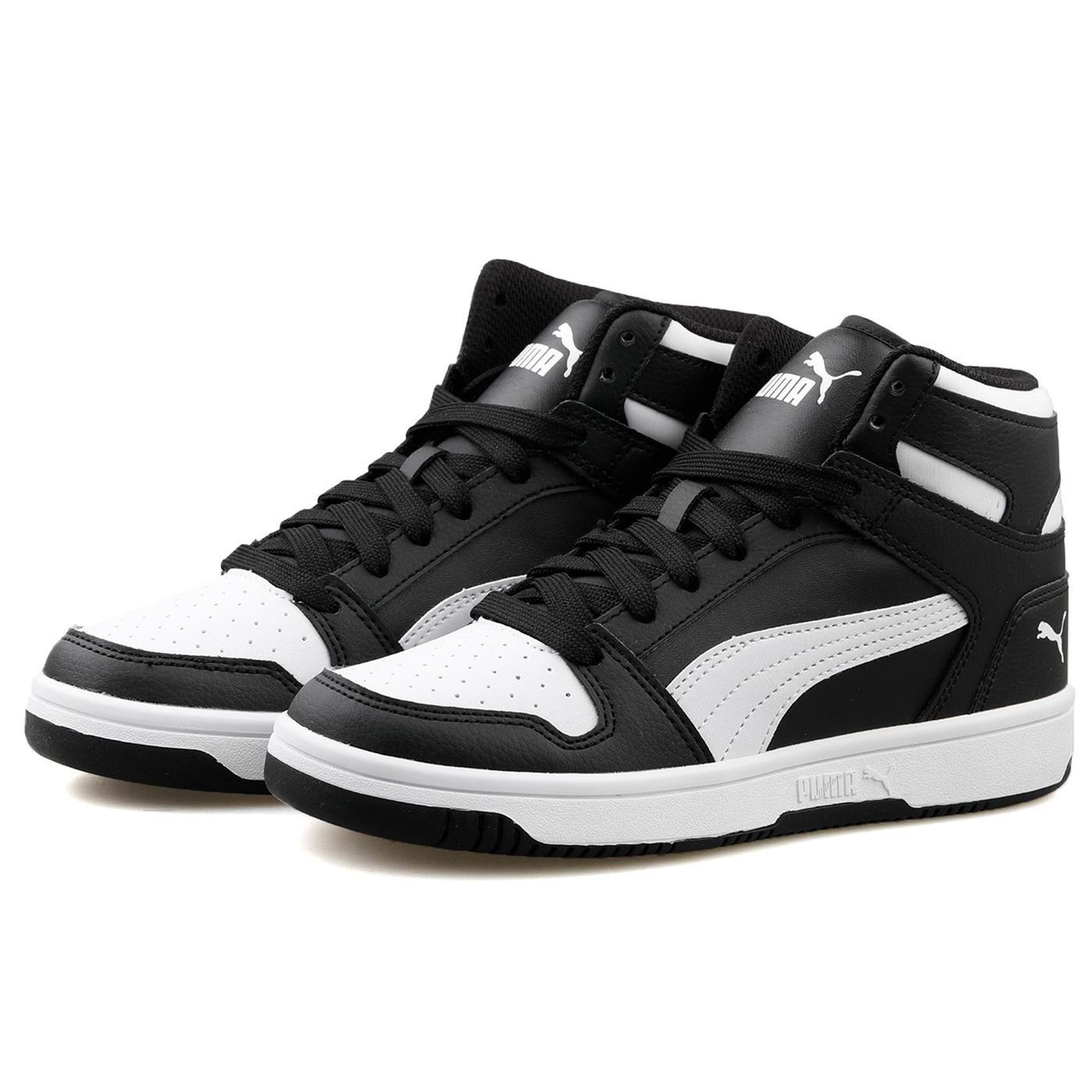 Puma Rebound Layup Sl Black-Wh Erkek Spor Ayakkabısı 369573 - Gözde Spor